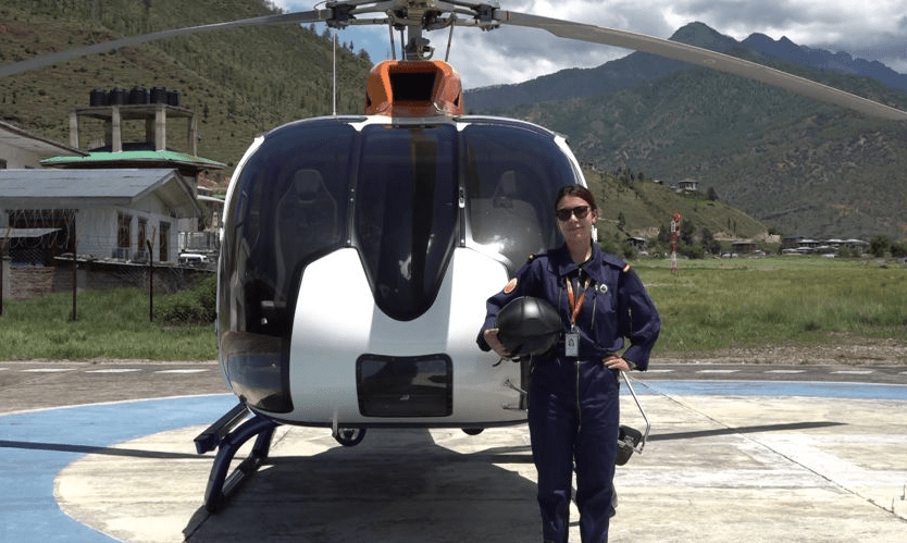 First Female Helicopter Pilot Inspires a New Generation | The Bhutan Live
